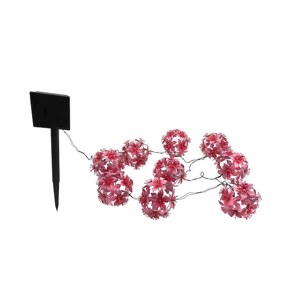 SOLITHIA - Solar-LED-Lichterkette "Hibiskus", 3,8 m