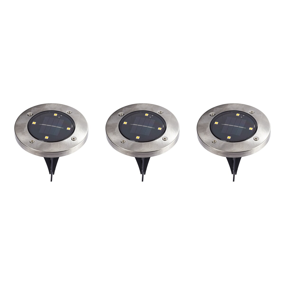 viva domo - ﻿Solar led-grondspots, 3 stuks