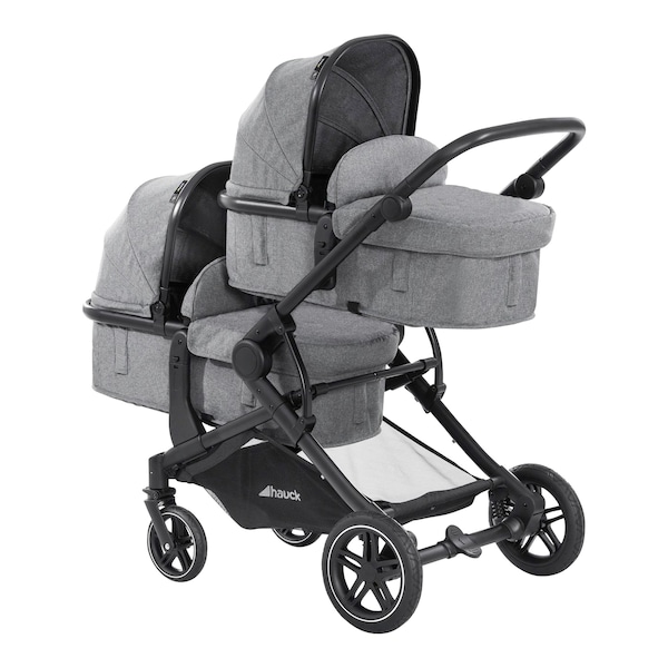 Hauck - Poussette double et jumeaux Atlantic Twin - melange grey
