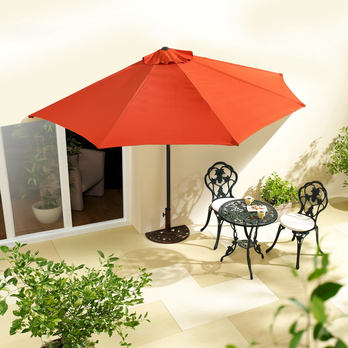 HI - ﻿Wand-parasol - terracotta