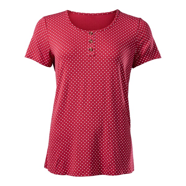 wedolina - T-shirt "Barbara" - rood/wit