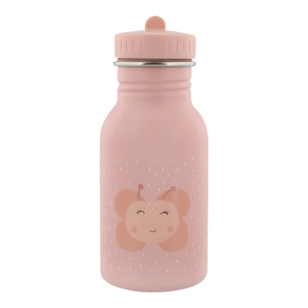 trixie - Trinkflasche aus Edelstahl 350 ml - Schmetterling / rosa