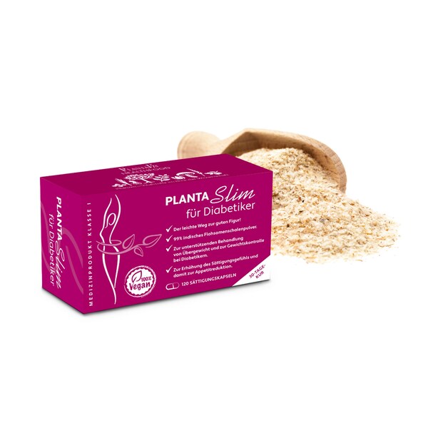 PlantaVis - Planta Slim Diabetiker, Sättigungskapseln, 120 Stück, 74,5 g