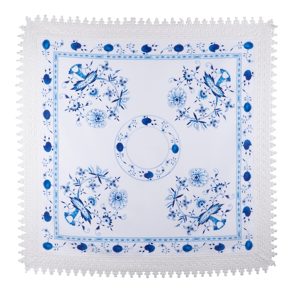 viva domo - Mitteldecke "Zwiebelmuster", 85x85 cm