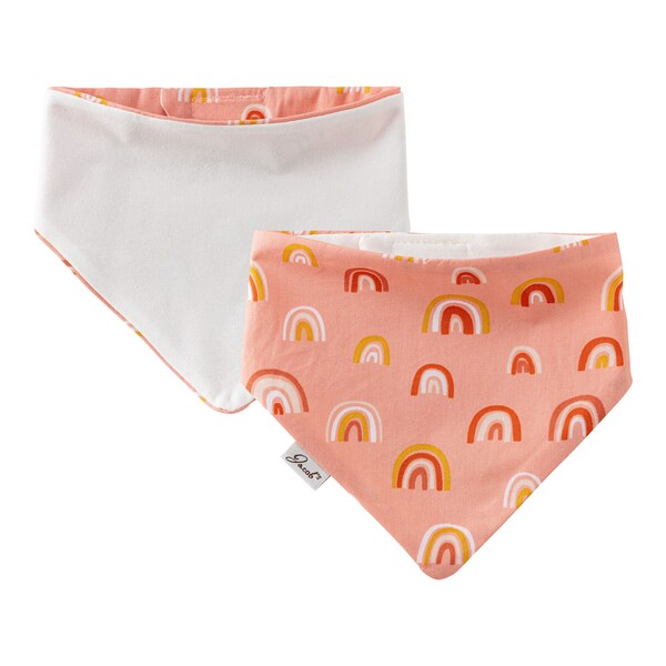 Jacob`s - Wende-Dreieckstuch - altrosa/bunt