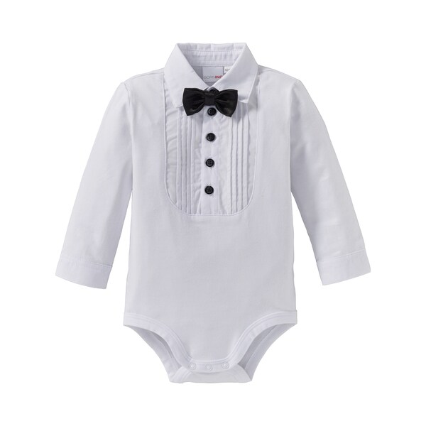 Bornino - Lieblinge - Body langarm Hemd mit Fliege