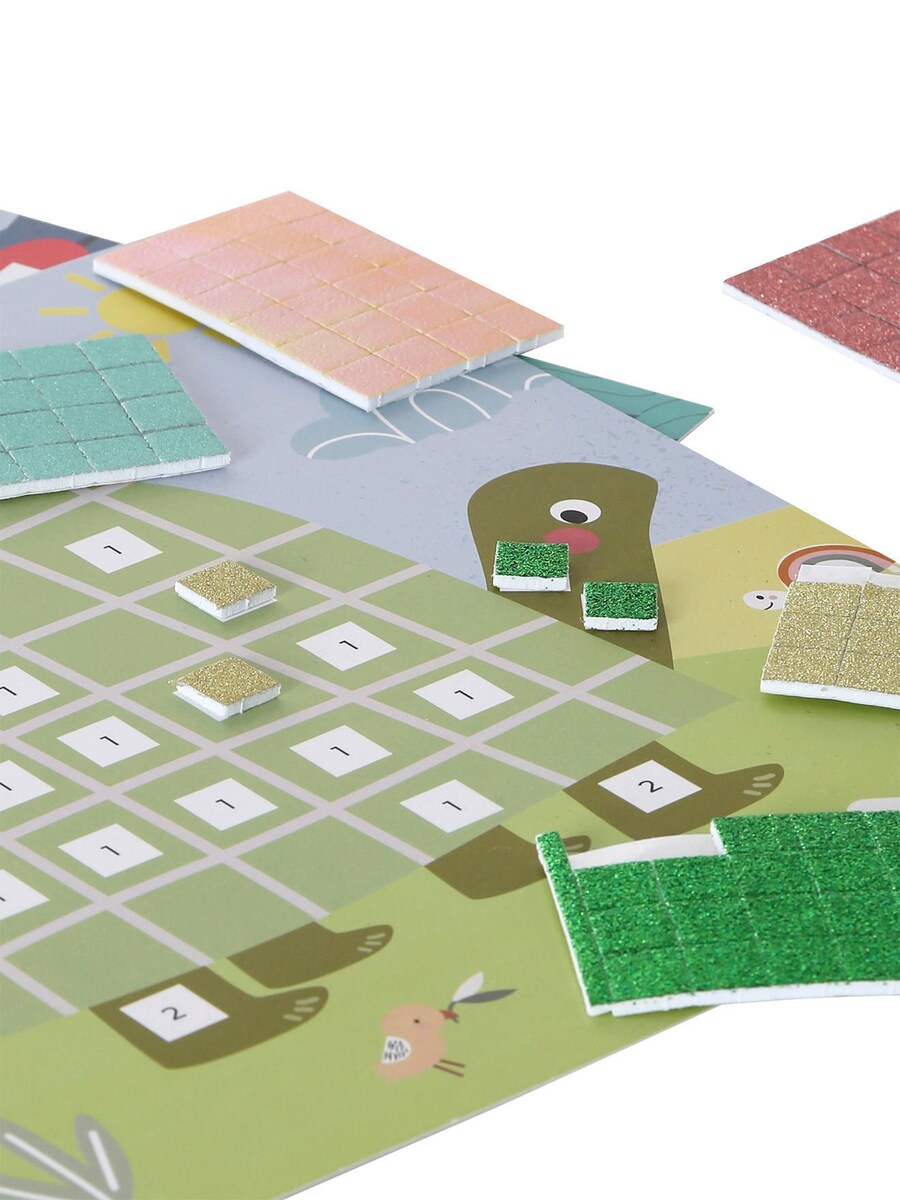 Vertbaudet - Sticker-Set mit Glitzer für Kinder - mehrfarbig