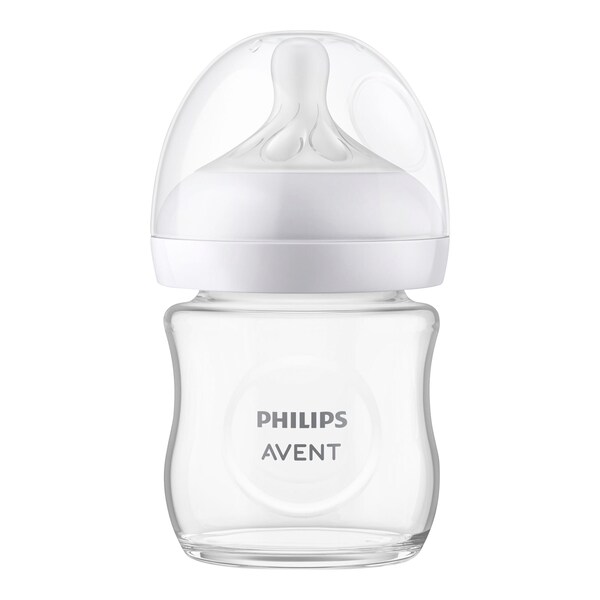 Philips Avent - Babyflasche Natural Response, Glas, 120ml, ab Geburt