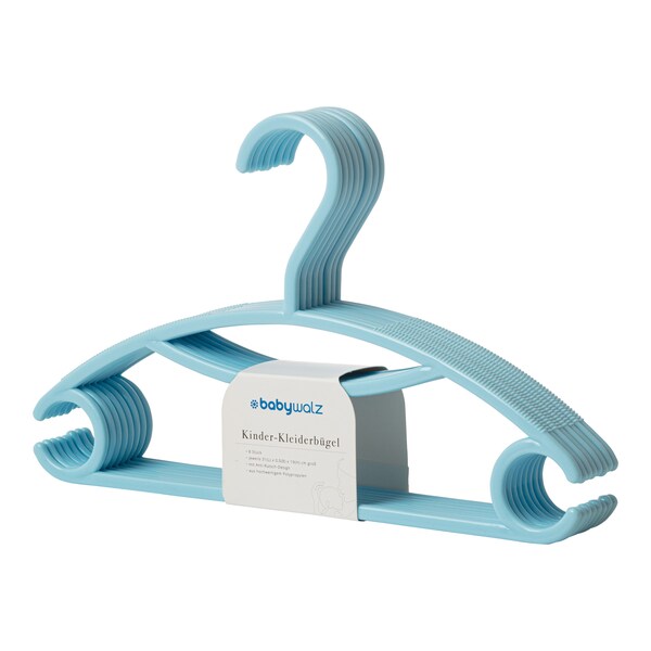 baby-walz - BASICS - Kleiderbügel Kinder 8er-Pack - blau
