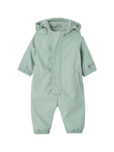Vertbaudet - Baby Regen-Overall mit Fleecefutter und Kapuze, Recycling ...