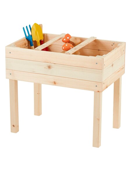 Vertbaudet - Pflanzkiste aus Holz, Hochbeet - beige