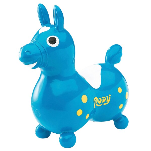 Gymnic - Sitz- und Hüpfpferdchen Rody - blau