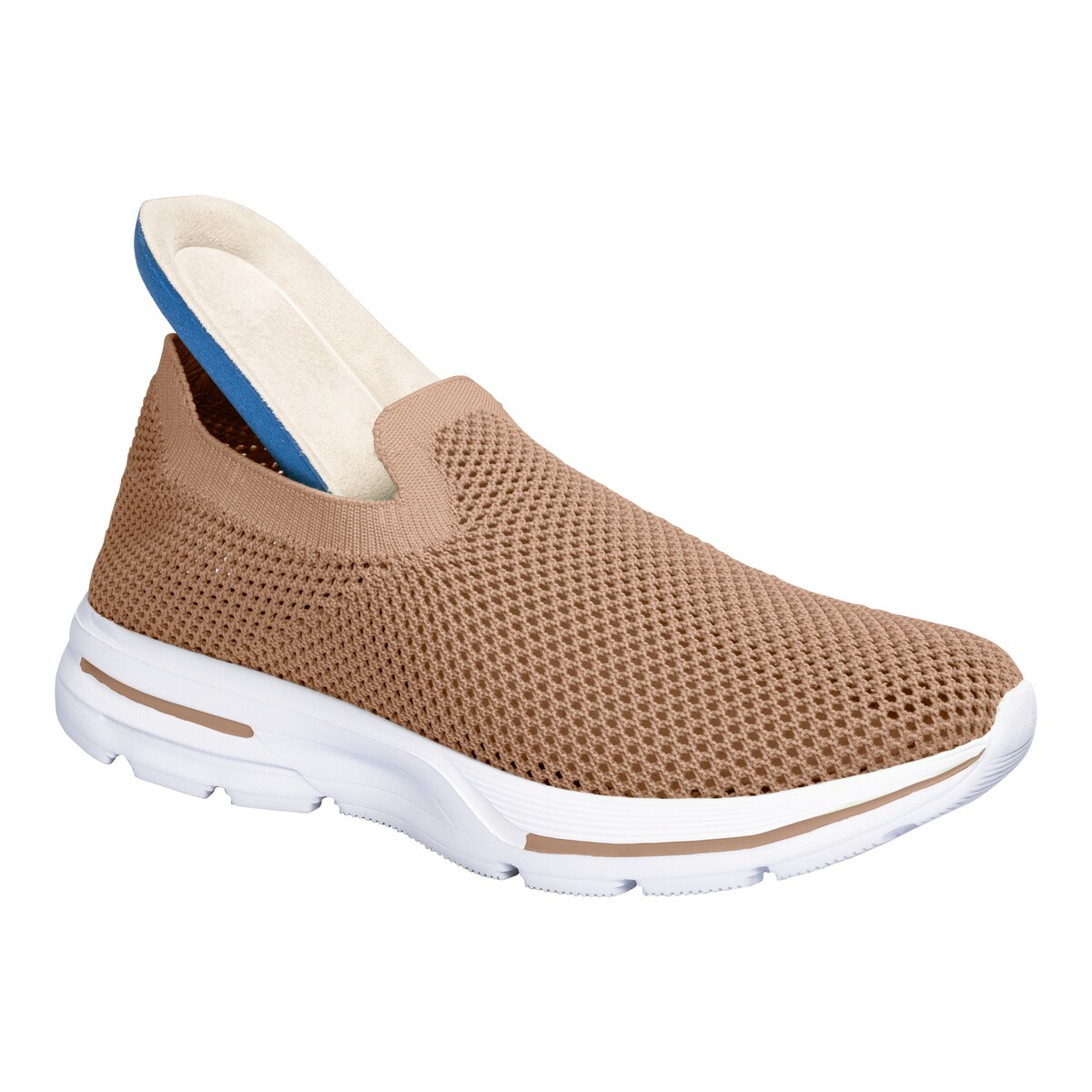 wonderwalk - ﻿Baskets souples femmes «Léonie» - taupe