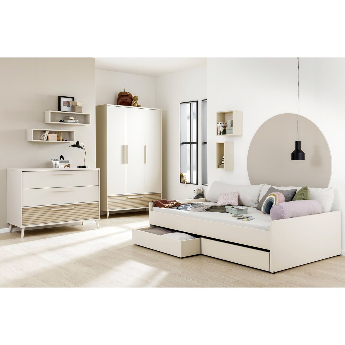 Paidi - Bettkasten Little Flo 99x95 cm - Kreideweiß