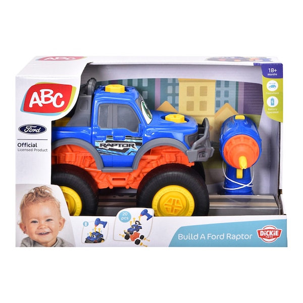 Dickie Toys - Fahrzeug ABC Build A Ford Raptor blau